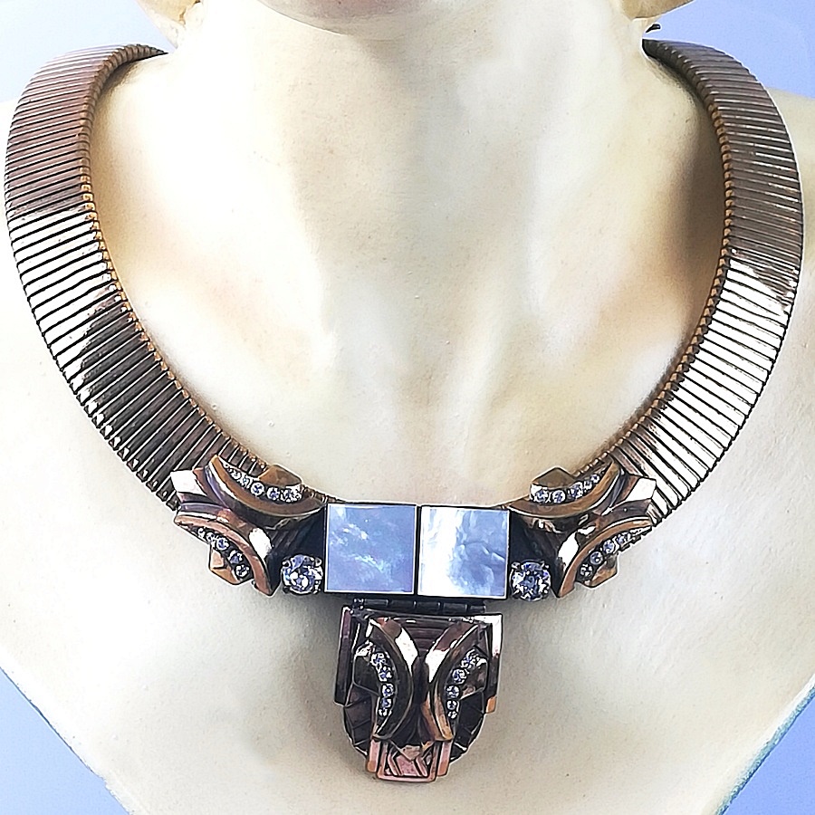 Ermani Bulatti vintage Art Deco inspired designer ne... | Vintage Jewels