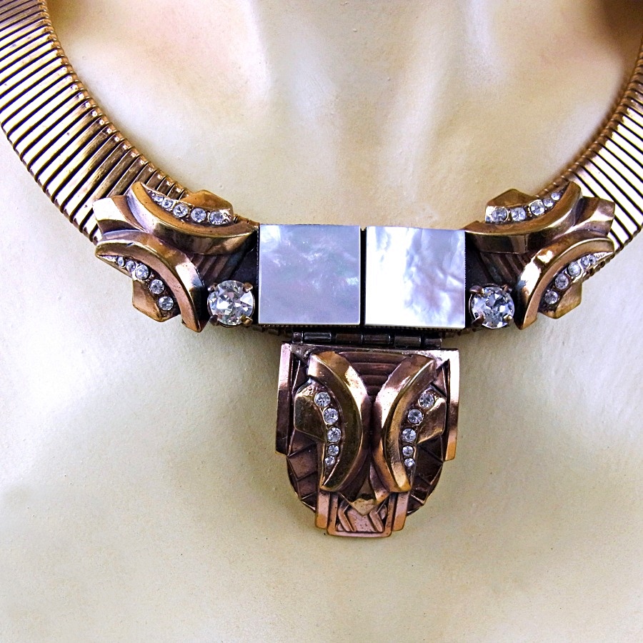 Ermani Bulatti vintage Art Deco inspired designer ne... | Vintage Jewels