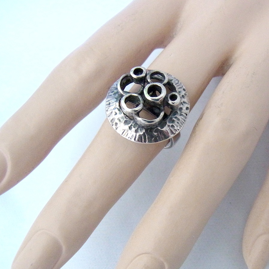 Teka (Theodor Klotz, Germany) 925 silver designer ri... | Vintage Jewels